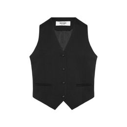 Damen Anzugweste, schwarz, Gr. XS, SENSES.THE LABEL, unifarben, Web, Material: 84% Polyester, 13% Viskose, 3% Elasthan, Futter: 100% Satin, Westen,