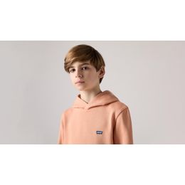 LEVI'S KIDS Jungen Hoodie "LVB MINI BATWING PULL OVER HOO"peach bloom, Gr. 12, Sweatware, Obermaterial: 60% Baumwolle, 40% Polyester, Sweatshirts,