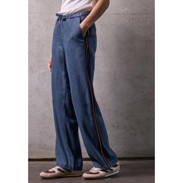 Damen Loose-fit-Jeans, blau, Gr. 29, STREET ONE STUDIO, unifarben, Jeans, 58% Modal, 42% Baumwolle, Jeans, Middle Waist