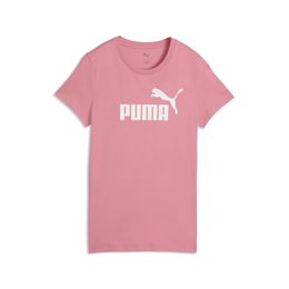 Puma Damen T-Shirt "ESS No. 1 Logo T-Shirt Damen"wild pink, Gr. M, Obermaterial: 100% Baumwolle; Kragen: 30% Polyester, 70% Baumwolle, Shirts