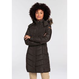 Icepeak Damen Steppmantel "PAIVA", braun, Gr. 46, Obermaterial: 100% Polyester. Futter: 100% Polyester. Wattierung: 100% Polyester, M&auml;ntel, mit