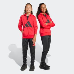 Jungen Trainingsanzug "ESSENTIALS CLIMACOOL KIDS", rot, Gr. 176, adidas Sportswear, Obermaterial: 100% Polyester, Sportanz&uuml;ge