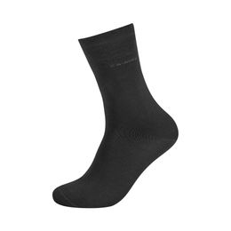 Camano Herren Langsocken "ca-soft", Gr. 39, schwarz, Elasthan, Polyamid, Viskose, unifarben, Socken, verst&auml;rkte Ferse und Spitze