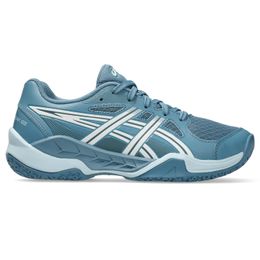 asics M&auml;dchen Hallenschuh "GEL-POWERBREAK GS", Gr. 36, blau, Textil, Schuhe, f&uuml;r Hallensport, Indoor Sportschuhe, nicht abf&auml;rbende Sohle