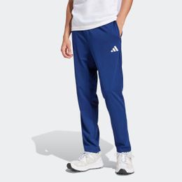 Herren Sporthose "ESSENTIALS SMALL LOGO SINGLE JERSEY", blau, Gr. XXL, adidas Sportswear, Obermaterial: 74% Baumwolle, 26% Polyester, Hosen,