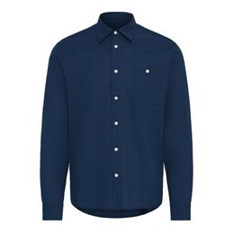 Blend Herren Leinenhemd "Leinenhemd BHBay Linen", blau, Gr. 3X, Obermaterial: 55% Leinen LI. 45% Baumwolle CO., Hemden