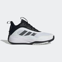 Herren Basketballschuh "OWN THE GAME 3", adidas Sportswear, Gr. 41, schwarz-wei&szlig;, Synthetik, Textil, Schuhe