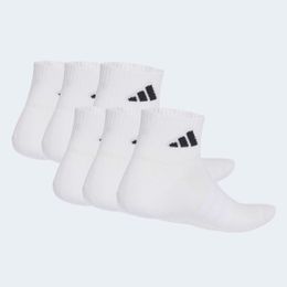 Damen Sportsocken "CUSHIONED ESSENTIALS ANKLE 6ER-PACK", adidas Sportswear, Gr. S, wei&szlig;, Obermaterial: 100% Polyamid, Socken