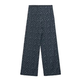 s.Oliver JUNIOR M&auml;dchen Stoffhosedunkelblau aop, Gr. 164, bedruckt, gebl&uuml;mt, Web, Obermaterial: 98% Polyester, 2% Elasthan, Hosen, mit floralem