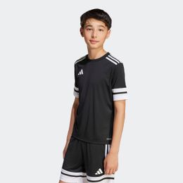 Jungen Fu&szlig;balltrikot "SQUADRA 25 KIDS TRIKOT", schwarz-wei&szlig;, Gr. 116, adidas Performance, Obermaterial: 100% Polyester, Trikots, f&uuml;r Kinder, mit