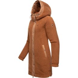 Ragwear Damen Outdoorjacke "Cousy", braun, Gr. XXXL, Obermaterial: 100% Polyester. Innenfutter: 100% Polyester, Jacken, flauschige &Uuml;bergangsjacke mit