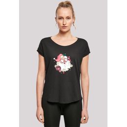 F4NT4STIC Damen T-Shirt "Pink Retro Disco Santa Weihnachten", schwarz, Gr. XS, Obermaterial: 100% Baumwolle, Shirts, Premium Qualit&auml;t,