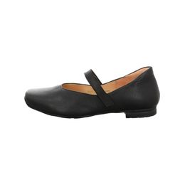 Think! THINK Damen Riemchenballerina "Think Ballerinas Nappaleder", Gr. 40, schwarz, Nappaleder, Schuhe