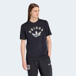 Herren T-Shirt "GRAPHIC", schwarz, Gr. L, adidas originals, Obermaterial: 100% Baumwolle, Shirts, Print T-Shirt, lockerer Schnitt, aus Baumwolle