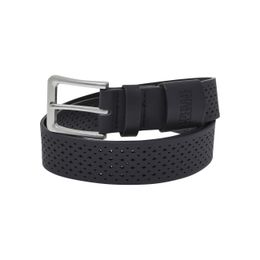 Urban Classics Damen H&uuml;ftg&uuml;rtel "Urban Classics Unisex Synthentic Leather Perforated Belt"schwarz, Gr. L, 100% Polyester, G&uuml;rtel