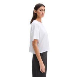 Marc O'Polo MARC O'POLO Damen T-Shirt "aus weichem Single Jersey", wei&szlig;, Basic, Gr. XL, unifarben, Obermaterial: 67% Lyocell, 33% Baumwolle, Shirts