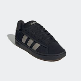 Herren Sneaker "GRAND COURT ALPHA", adidas Sportswear, Gr. 44, schwarz, Leder, Synthetik, Schuhe, Design inspiriert vom adidas Campus 00