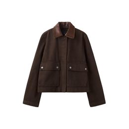 Mango Between-Season Jacket 'Amelia' female Brown size S