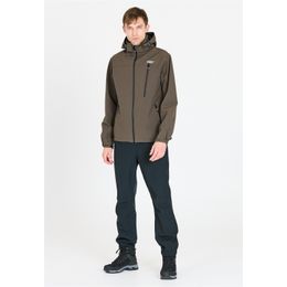 WEATHER REPORT Herren Outdoorjacke "DELTON W-PRO15000", braun, Gr. L, bedruckt, mehrfarbig, 94% Polyester, 6% Elasthan, Jacken, ist atmungsaktiv,
