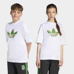 Jungen T-Shirt "ADIDAS X MINECRAFT KIDS", wei&szlig;, Gr. 158, adidas originals, Obermaterial: 100% Baumwolle, Shirts, lockere Passform,