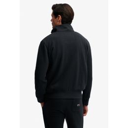 Superdry Herren Sweatshirt "ESSENTIAL LOGO TRACK TOP", schwarz, Gr. M, meliert, angeraute Sweatware, Obermaterial: 70% Baumwolle, 30% Polyester,