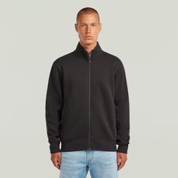 G-Star Raw G-STAR Herren Sweatjackecloack, Gr. M, unifarben, Sweatware, Obermaterial: 55% Baumwolle, 45% Polyester, Sweatjacken, mit Logostickerei auf der Brust