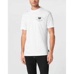 Philipp Plein Herren T-Shirt "Rundhals-T-Shirt", wei&szlig;, Gr. XL, Obermaterial: 100% Baumwolle, Shirts
