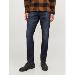 Jack & Jones JACK & JONES Herren Slim-fit-Jeans "JJIGLENN JJICON JJ 619 50SPS NOOS", blau, Gr. 28, Abriebeffekte, Denim/Jeans, Obermaterial: 93% Baumwolle, 5%