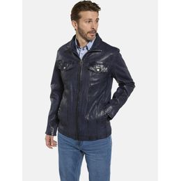 Babista Herren Lederjacke "Lederjacke BELLINIRO", blau, Gr. 50, Obermaterial: 100% Lederfaserstoff LEAFIBTEX., Jacken