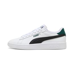 Puma M&auml;dchen Sneaker "SMASH 3.0 L JR", Gr. 36, wei&szlig;, Leder, unifarben, Schuhe