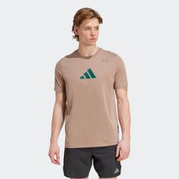 Herren T-Shirt "CLIMACOOL CATEGORY TRAINING GRAPHIC", braun, Gr. XL, adidas Performance, Obermaterial: 65% Polyester, 35% Baumwolle, Shirts, f&uuml;r
