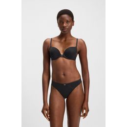 BOSS Damen Push-up-BH "B PURE", Gr. 85, schwarz, Obermaterial: 75% Polyamid, 25% Elasthan, BHs