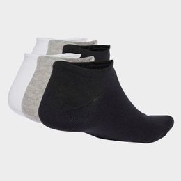 Damen Sportsocken "LINER SOCKS 6P", adidas originals, Gr. Lwei&szlig;, medium grau heather, schwarz, Obermaterial: 73% Baumwolle, 24% Polyester, 2%