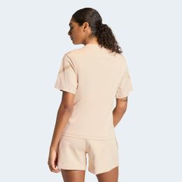 Damen T-Shirt "W Z.N.E. TEE", beige, Gr. M, adidas Sportswear, Obermaterial: 100% Baumwolle, Shirts, f&uuml;r Erwachsene, mit Rundhalsausschnitt, ohne