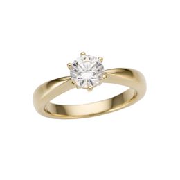 Firetti Damen Solit&auml;rring "Schmuck Geschenk Gold 750 Damenring Verlobungsring Goldring Solit&auml;r", 18, 1 P2 = erkennbare Einschl&uuml;sse, Diamanten