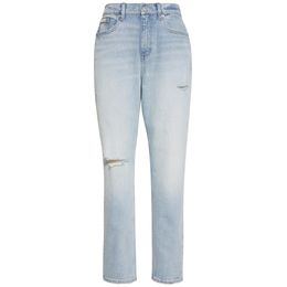 Damen Mom-Jeans "NEW MOM JEAN"bowery, Gr. 31, Calvin Klein Jeans, Denim/Jeans, Obermaterial: 99% Baumwolle, 1% Elasthan, Jeans, mit Markenlabel am