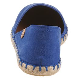 VERBENAS Damen Espadrille "CARMEN SERRAJE", Gr. 40, blau, Veloursleder, Schuhe, Sommerschuh, Schlappen mit Jute-Rahmen
