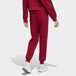 Damen Sporthose "ADIDAS Z.N.E"active maroon, normal, gr., Gr. L, adidas Sportswear, Obermaterial: 57% Polyester, 43% Baumwolle, Hosen