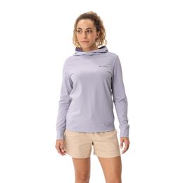 Vaude Damen Kapuzensweatshirt "WOMEN'S TUENNO PULLOVER", lila, Gr. 34, Obermaterial: 50% Polyester, 46% Baumwolle, 4% Elasthan, Sweatshirts, mit