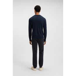 BOSS Orange Herren Chinohose "Slim-fit", blau, Gr. 33, unifarben, Web, Obermaterial: 97% Baumwolle, 3% Elasthan, Hosen, Aus komfortabler
