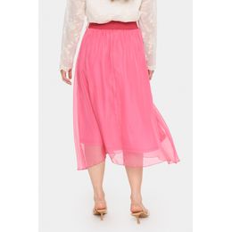 Saint Tropez Damen Midirock "CoralSZ Skirt"fruit dove, Gr. L, Web, Obermaterial: 100% Polyester, R&ouml;cke, aus Chiffon