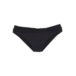 Lascana Damen Bikini-Hose "Omara", schwarz, Gr. 40, unifarben, Microfaser, Recycling-Polyamid, Badehosen, aus recycelten Material