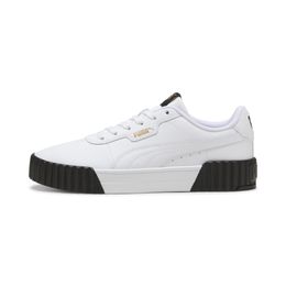 Puma Damen Sneaker "CARINA 30", Gr. 38, wei&szlig;, Leder, unifarben, Schuhe, f&uuml;r sportliche Looks, aus Leder, mit weichem Textilfutter