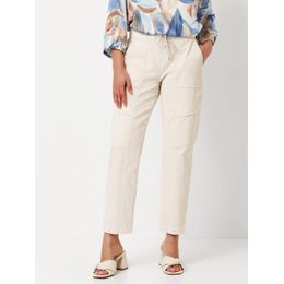 Toni Damen Cargohose "Sue CA", beige, Gr. 42, unifarben, Web, Obermaterial: 82% Baumwolle, 15% Polyamid, 3% Elasthan, Hosen