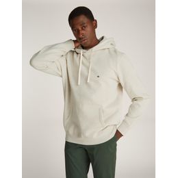 Tommy Hilfiger Herren Hoodie "ESS SEASONAL FLEECE HOODY mit Kapuze und K&auml;ngurutasche", beige, Gr. XL, meliert, Sweatware, Obermaterial: 60%