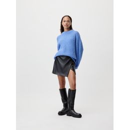 LEGER Damen Strickpullover "Leslie, LeGer by Lena Gercke", blau, Gr. 44, unifarben, Strick, Obermaterial: 43% Polyacryl, 35% Polyester, 11% Alpaka,