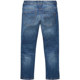 Tom Tailor Jungen 5-Pocket-Jeans "JOHN", blau, Gr. 158, unifarben, Denim/Jeans, Obermaterial: 99% Baumwolle, 1% Elasthan, Jeans, mit starker Waschung