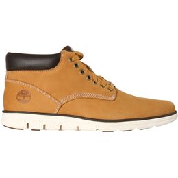 Timberland Herren Sneaker "BRADSTREET - MID LACE UP SNEAKER", Gr. 41, gelb, Leder, Schuhe, Winterstiefel, Schn&uuml;rstiefel, Winterschuhe