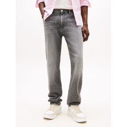 Tommy Jeans Herren Slim-fit-Jeans "Ryan Regular Slim Straight", grau, Gr. 32, unifarben, Denim/Jeans, Obermaterial: 99% Baumwolle, 1% Elasthan,