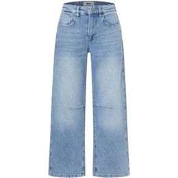 MAC Damen 5-Pocket-Jeans "OHIO Barrel"light blau random washed, Gr. 36, Denim/Jeans, Obermaterial: 99% Baumwolle, 1% Elasthan, Jeans, Barrel Fit,